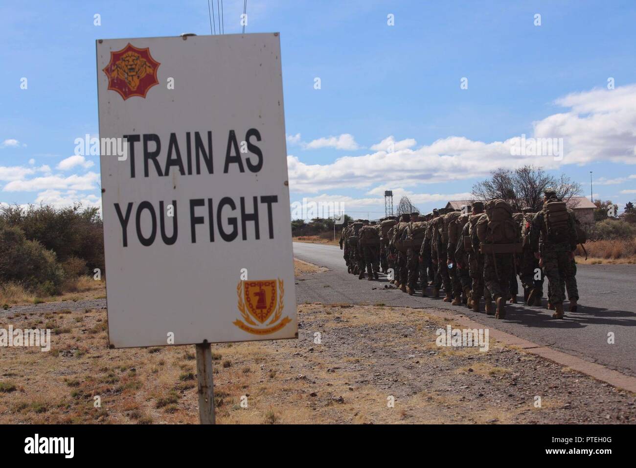 U.S. Marines assigned to 3rd Battalion, 25th Marines, conduct a three ...