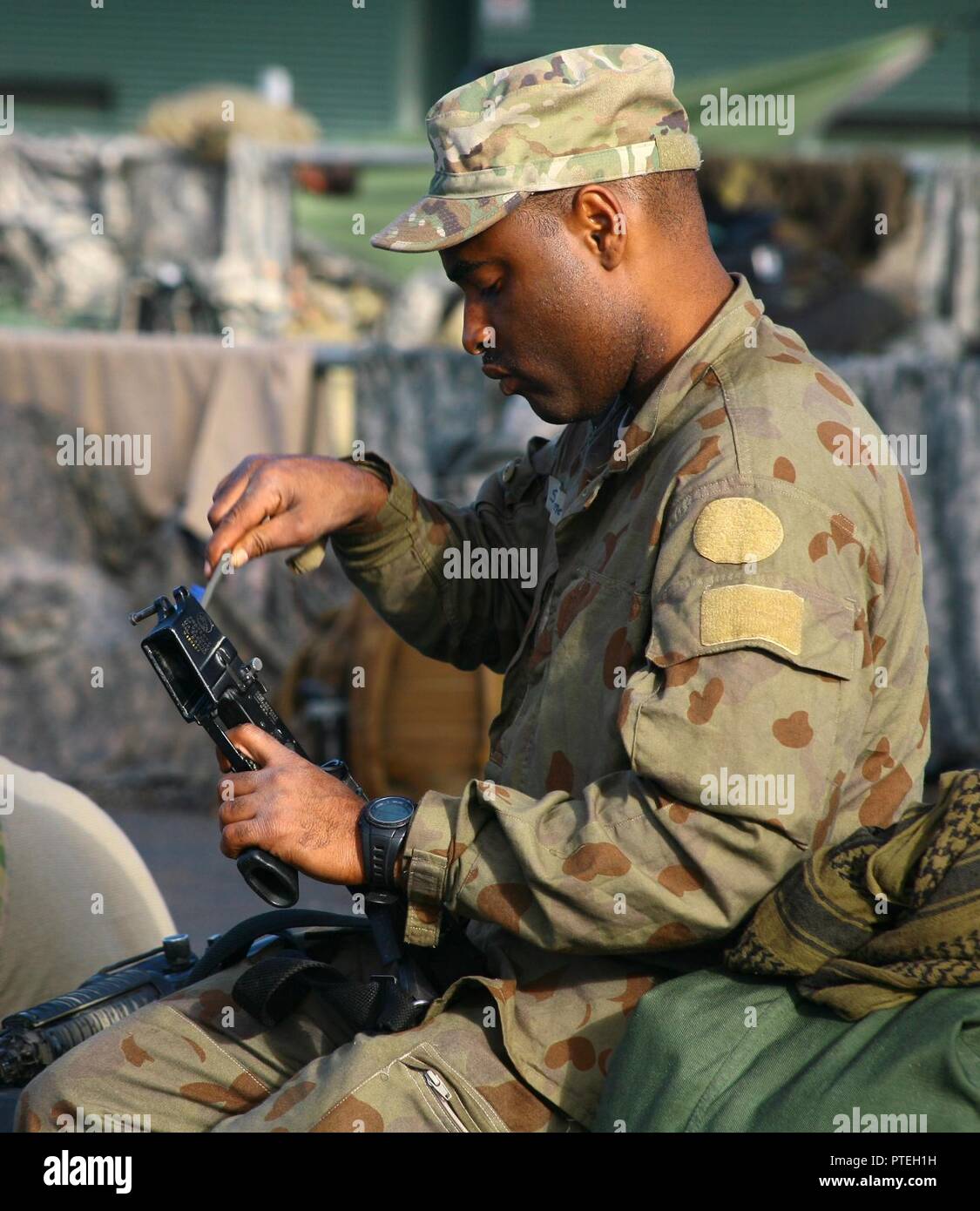 Spc. Andrew Jackson, an indirect-fire infantryman assigned to Charlie ...