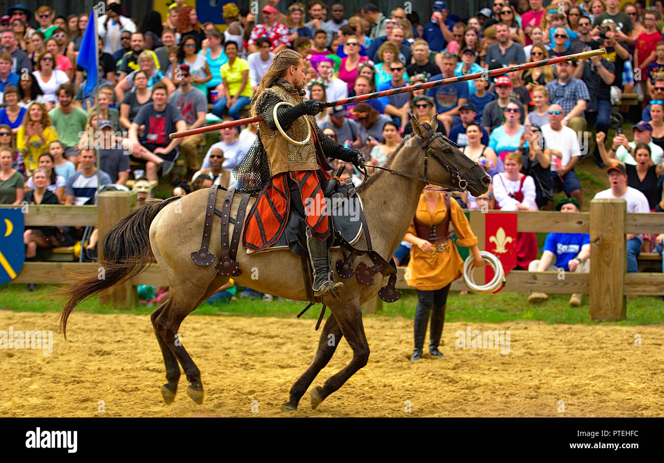 Jousting games at Annapolis Renaissance Festival 2018 Stock Photo - Alamy