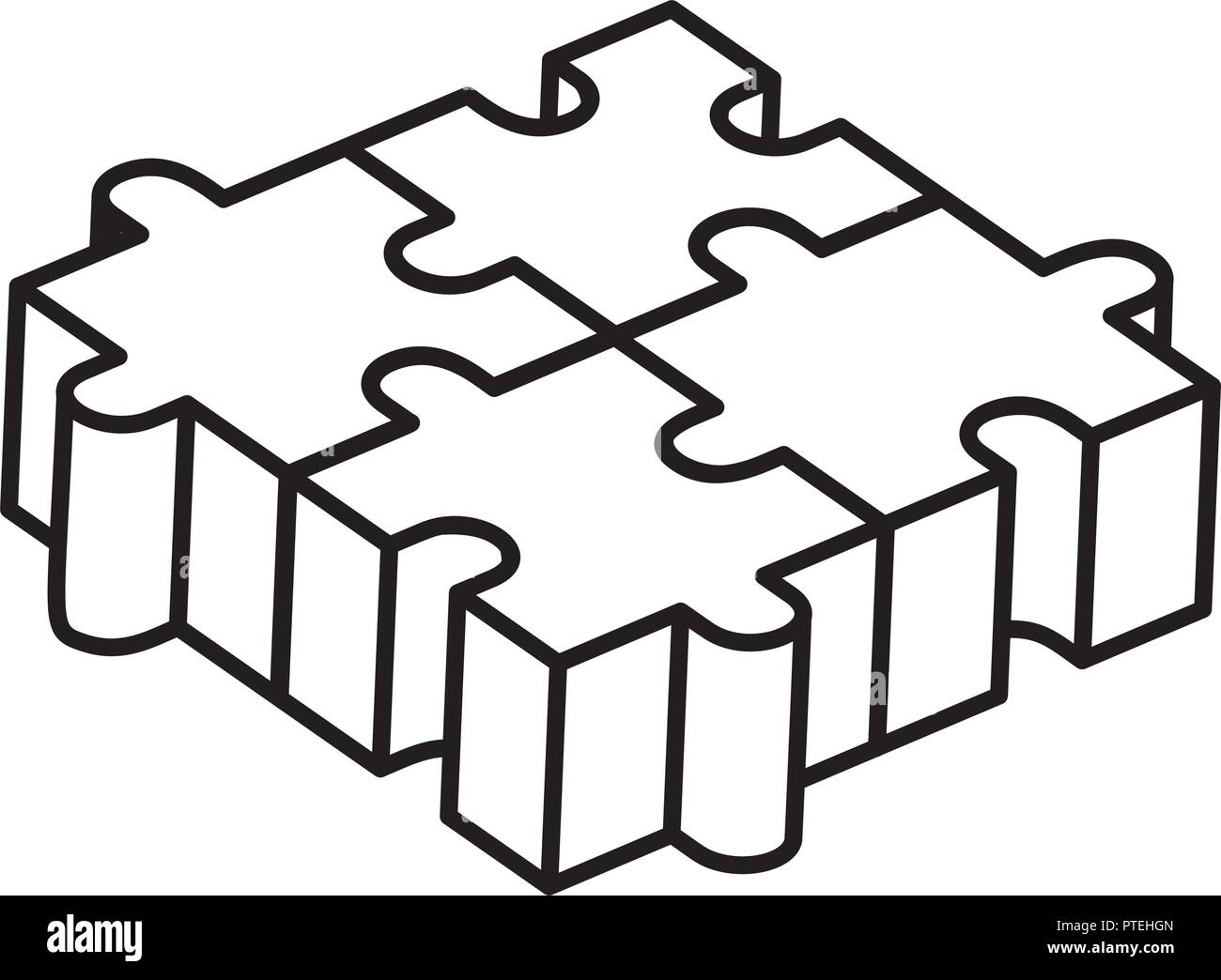 puzzle pieces game icon Stock Vector Image & Art - Alamy