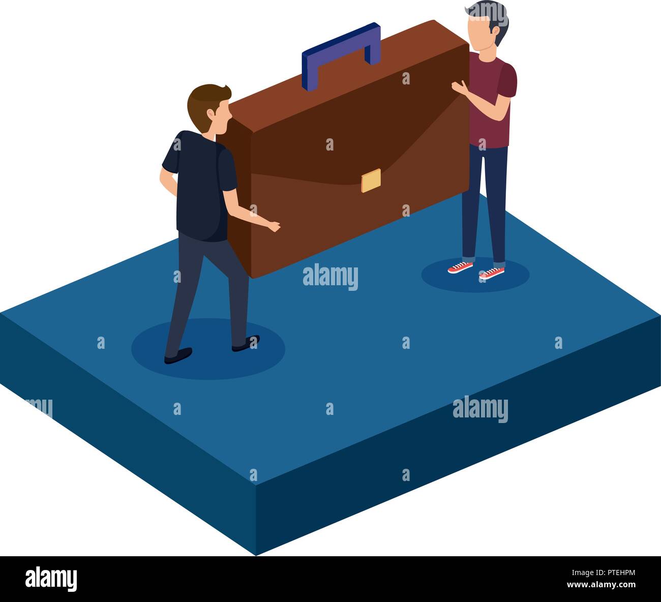 men with portfolio briefcase Stock Vector Image & Art - Alamy