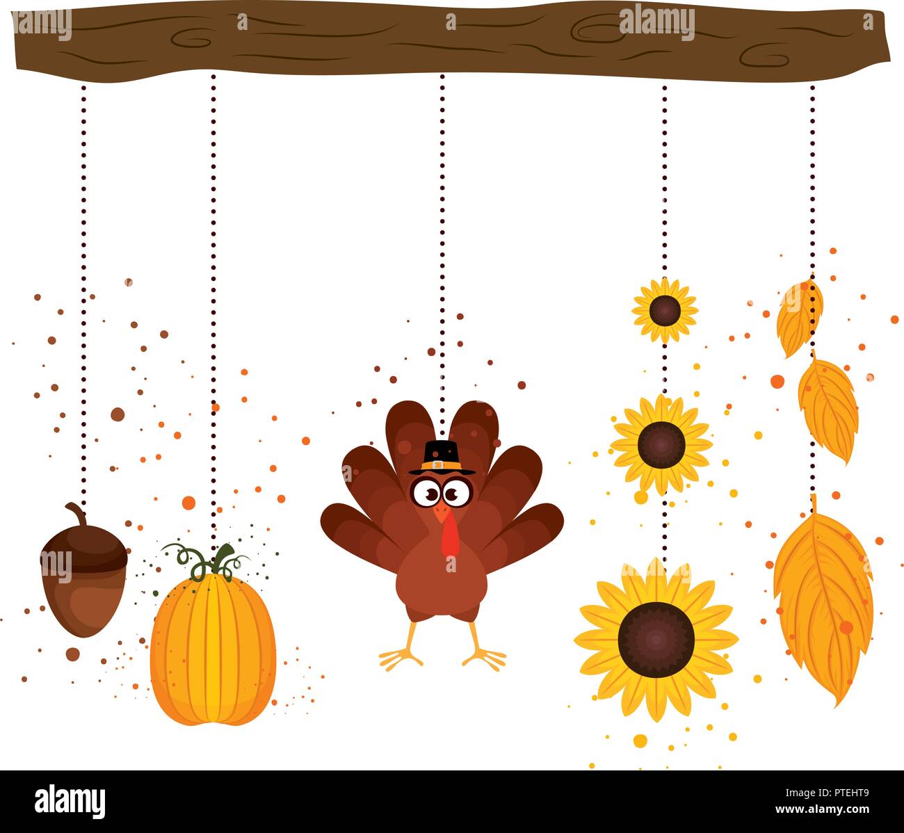 thanksgiving icons hanging decoration Stock Vector Image & Art - Alamy
