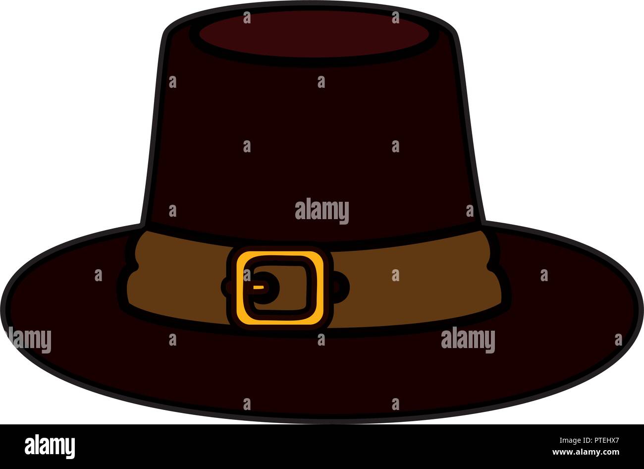 pilgrim hat thanksgiving icon Stock Vector Image & Art - Alamy