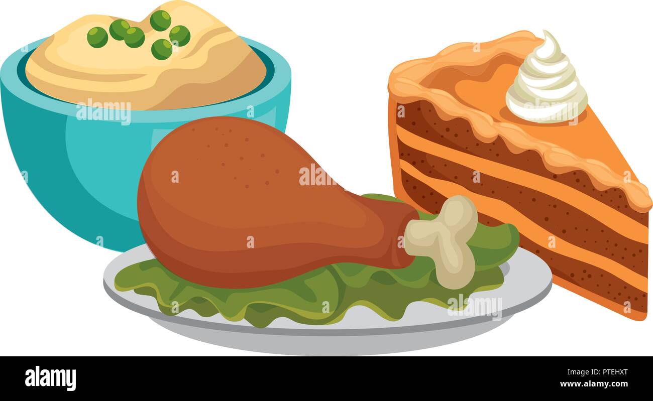 Homemade delicious chicken pie Stock Vector Images - Alamy