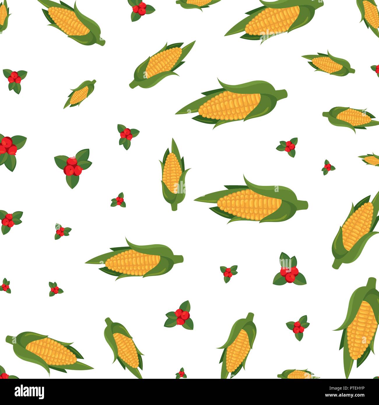 cob of corn vegetable pattern Stock Vector Image & Art - Alamy