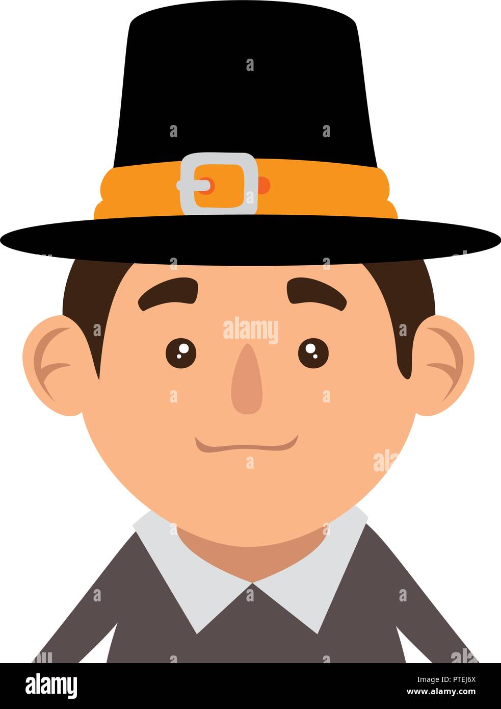 pilgrim man character icon Stock Vector Image & Art - Alamy