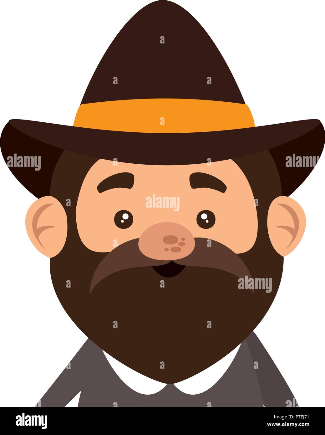 pilgrim man character icon Stock Vector Image & Art - Alamy