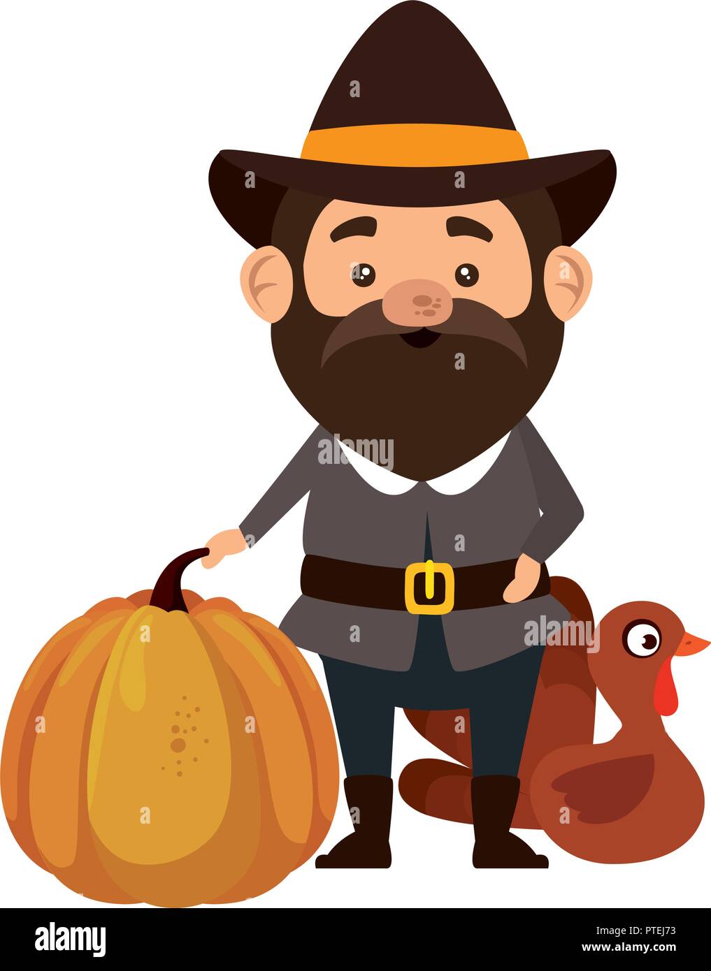 Pilgrim Man Clipart