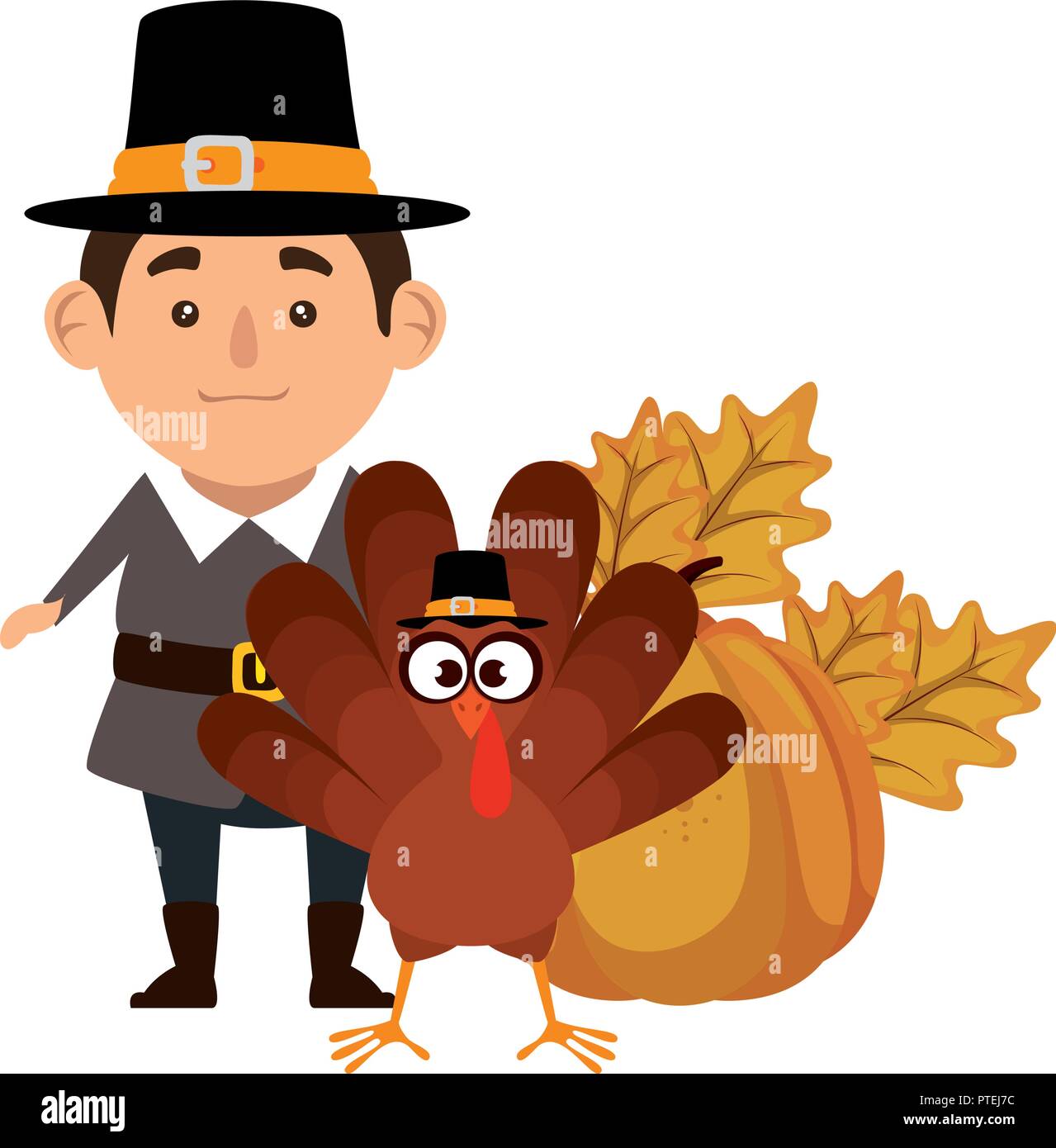Pilgrim Man Clipart