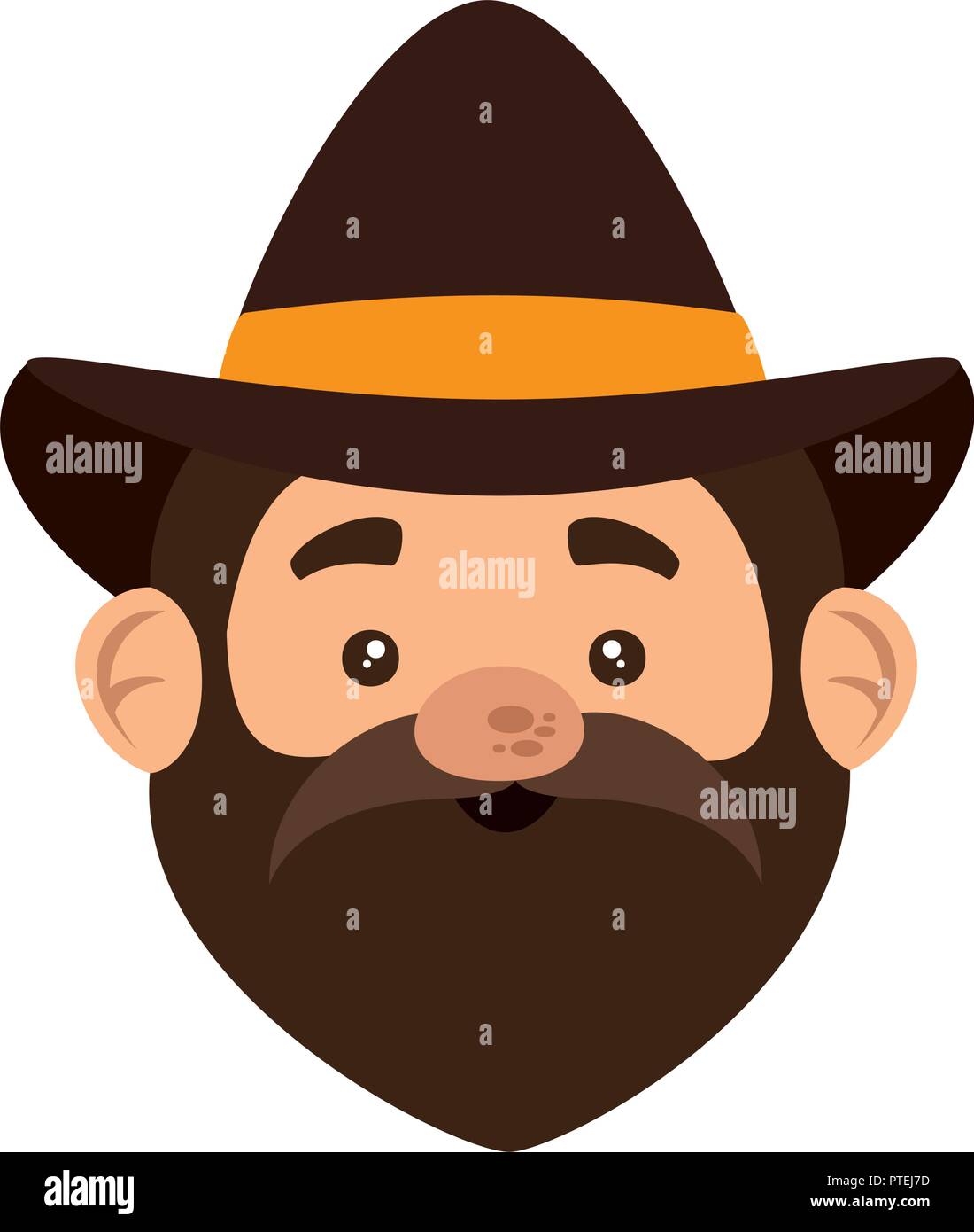 pilgrim man head character icon Stock Vector Image & Art - Alamy