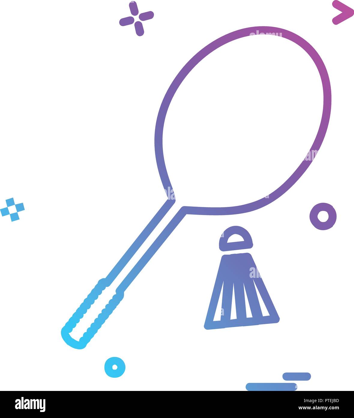 Badminton icon design vector Stock Vector Image & Art - Alamy