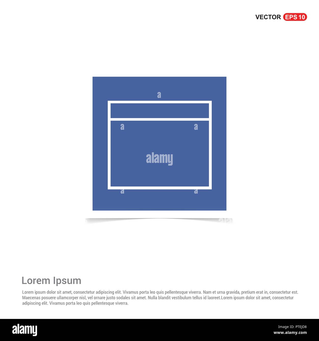 Application window interface icon - Blue photo Frame Stock Vector Image ...