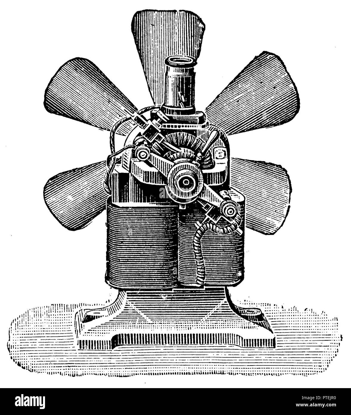 Electric motor with fan of the General Electricity Company, 1900 Stock ...
