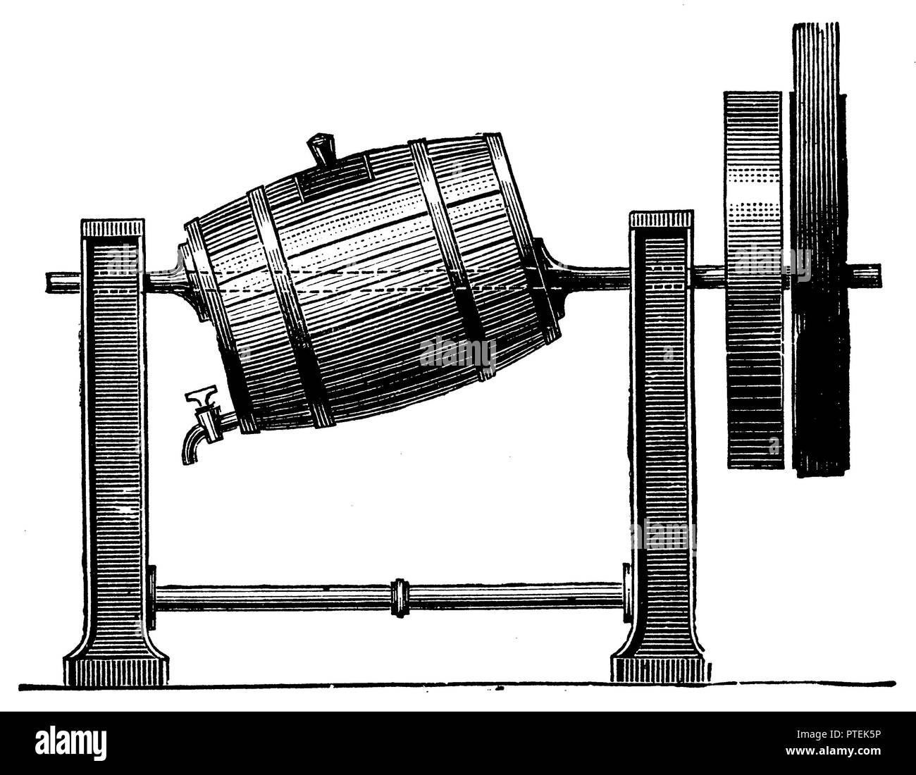 Butter churn Black and White Stock Photos & Images - Alamy