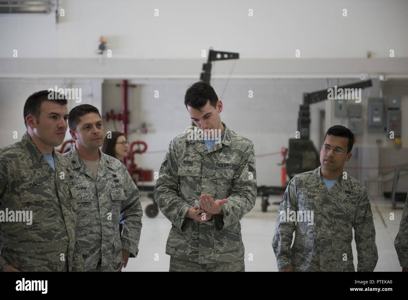Members of the 366th Fighter Wing Judge Advocate General's office tour ...