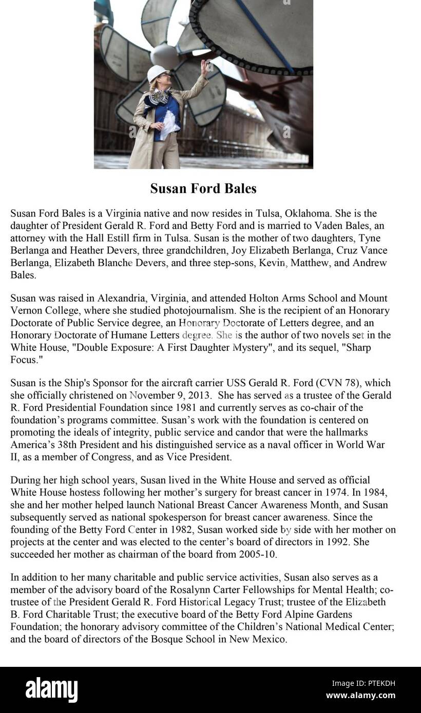 Susan Ford Bales is a Virginia native and now resides in Tulsa ...