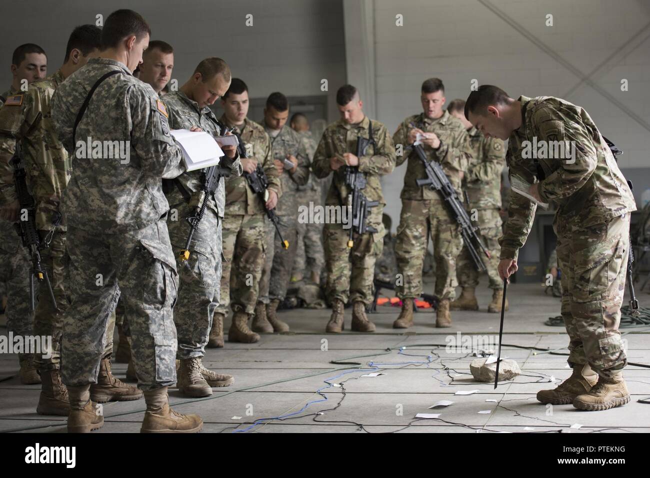 U.S. Army Staff Sgt. Greg Bates, squad leader, Alpha Company, 3rd ...