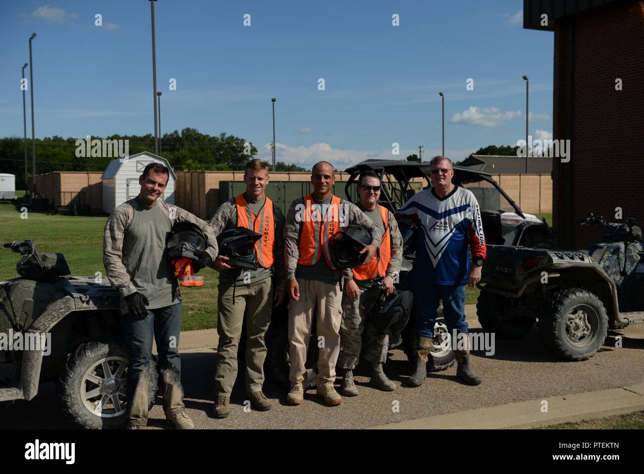 14th Flying Training Wing leadership pose for a photo July 17, 2017, on ...