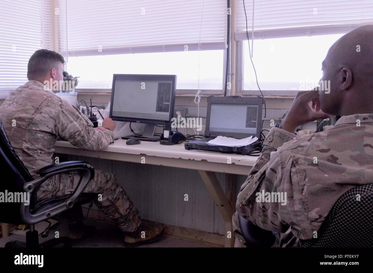 CSM Phillip Hollifield and Sgt. Sean Parker with the 526th Brigade ...
