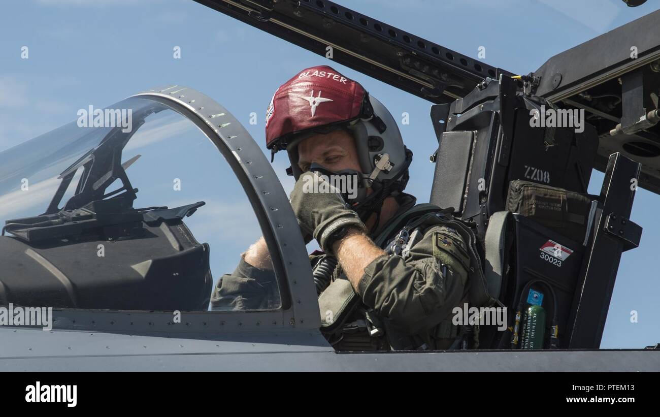 U.S. Air Force Capt. David Kuhn, a 67th Fighter Squadron F-15C Eagle ...