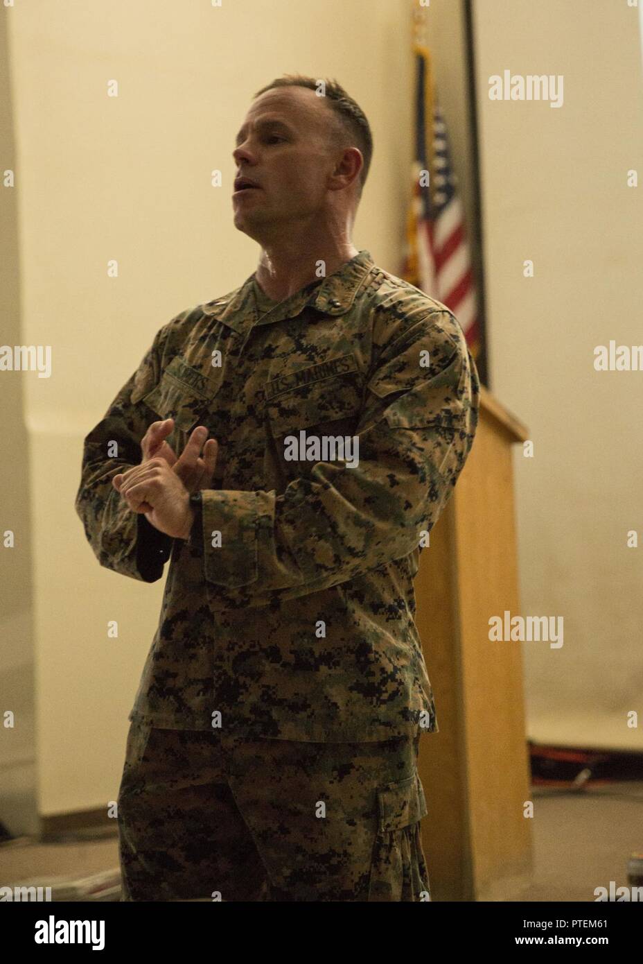 U.S. Marine Corps Gunner Brian K. Somers, infantry weapons officer with ...