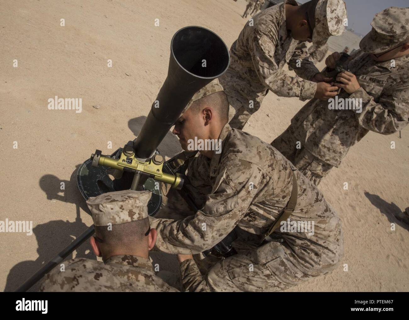 U.S. Marines with 1st Battalion, 1st Marine Regiment, Marine Air-Ground ...