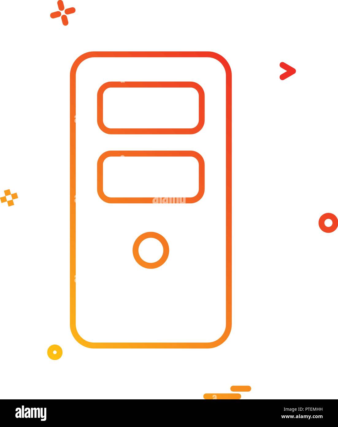 CPU icon design vector Stock Vector Image & Art - Alamy