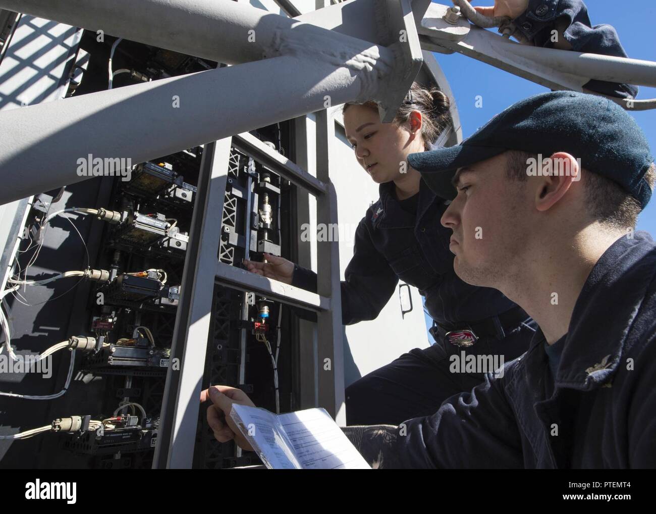CORAL SEA (July 15, 2017) Interior Communications Electrician 3rd Class ...