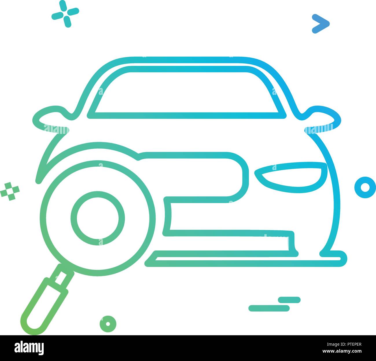 Blue sign diagnostics symbol icon Cut Out Stock Images & Pictures - Alamy