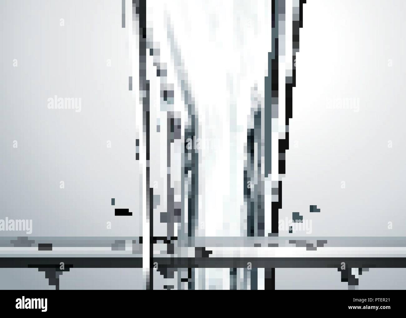 Water pouring down Stock Vector Images - Alamy