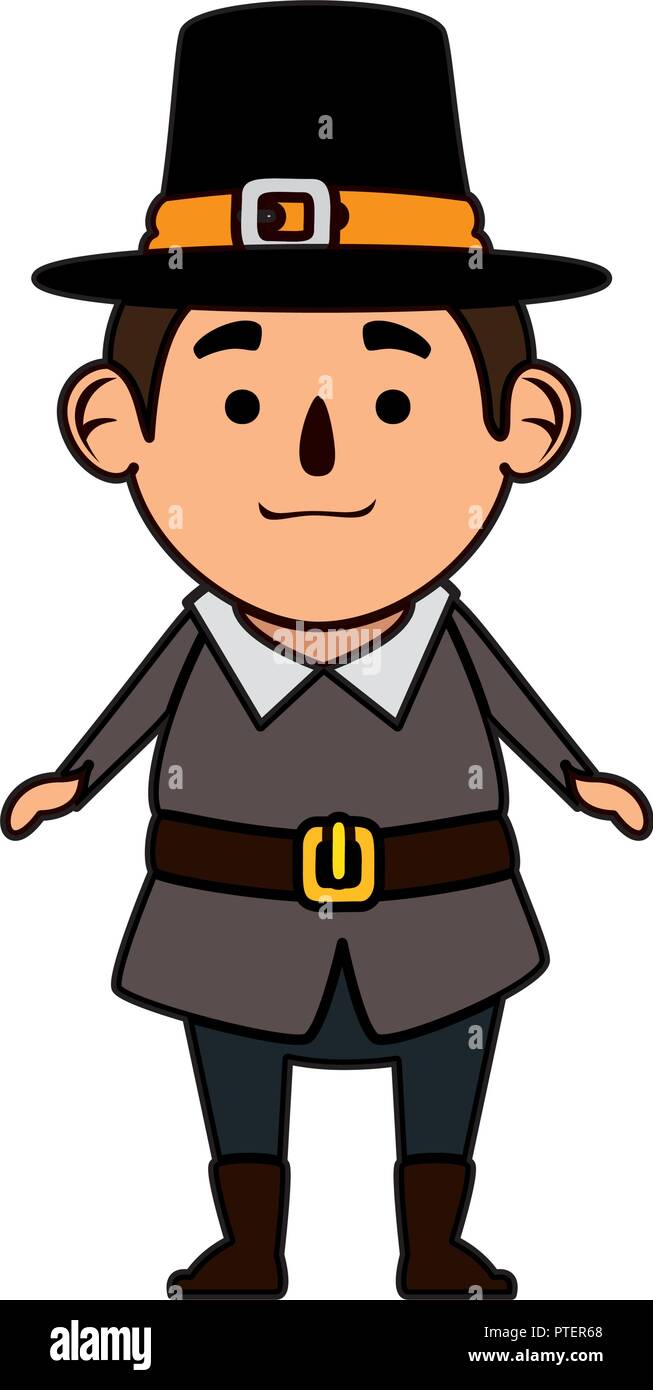 pilgrim man character icon Stock Vector Image & Art - Alamy