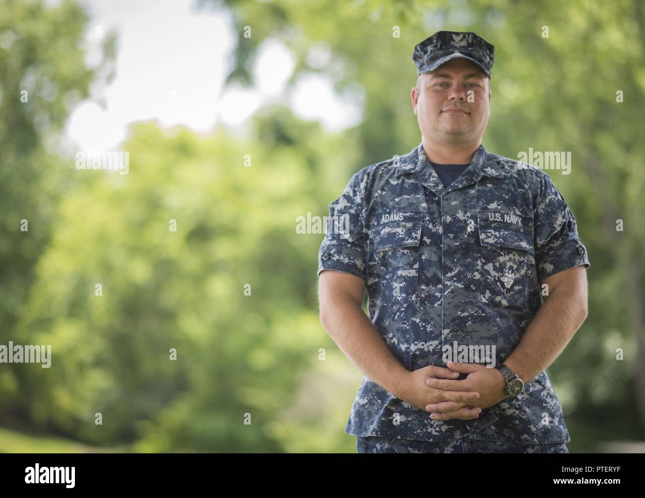 NASHVILLE (July 12, 2017) Navy Counselor 1st Class Charles "Greg" Adams ...