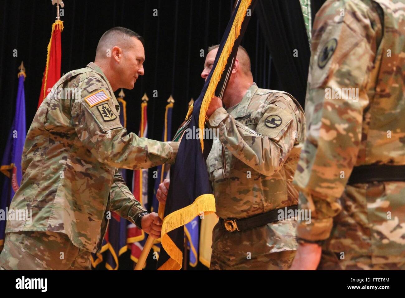 Command Sgt. Maj. Thomas Jennings, outgoing command sergeant major of the 84th Training Command ...