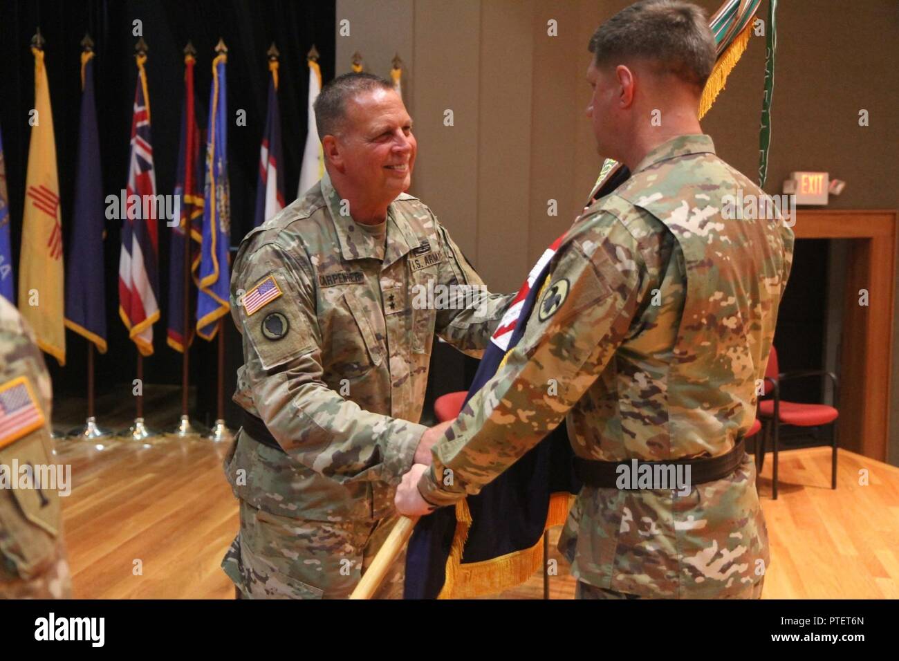 Maj. Gen. Scottie Carpenter, outgoing commander of the 84th Training ...