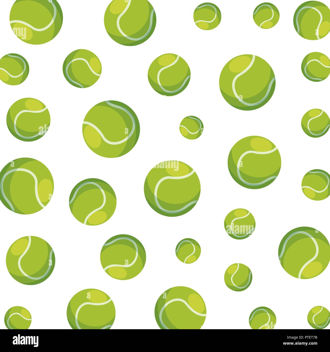 tennis sport ball pattern Stock Vector Image & Art - Alamy