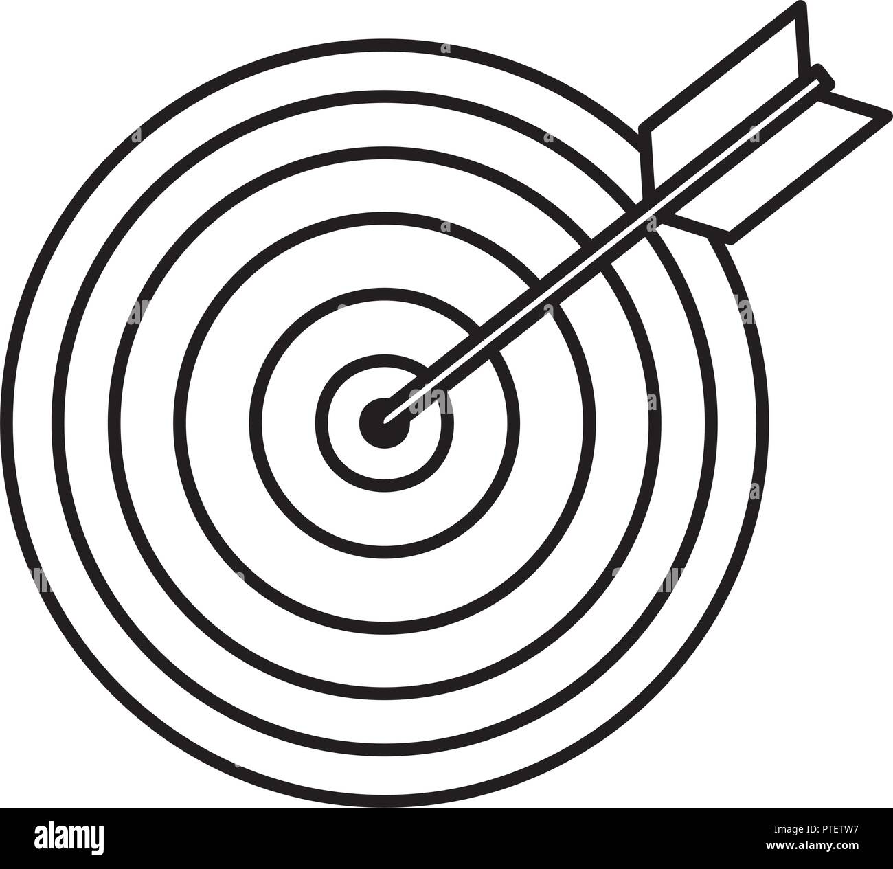 target with arrow icon Stock Vector Image & Art - Alamy