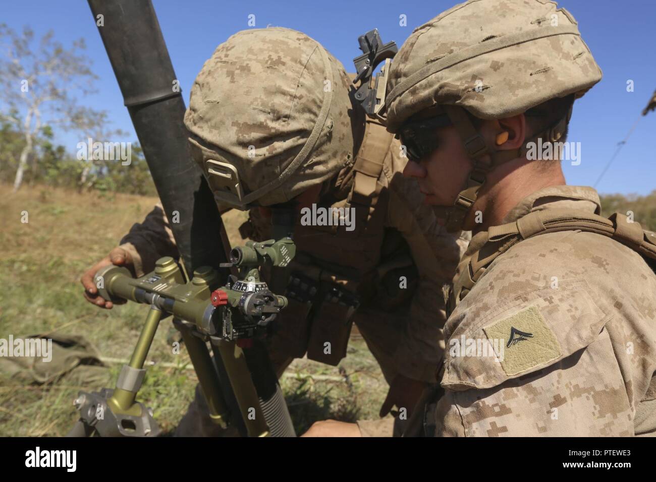 MOUNT BUNDEY TRAINING AREA, Australian – U.S. Marine Lance Cpl. Brian ...