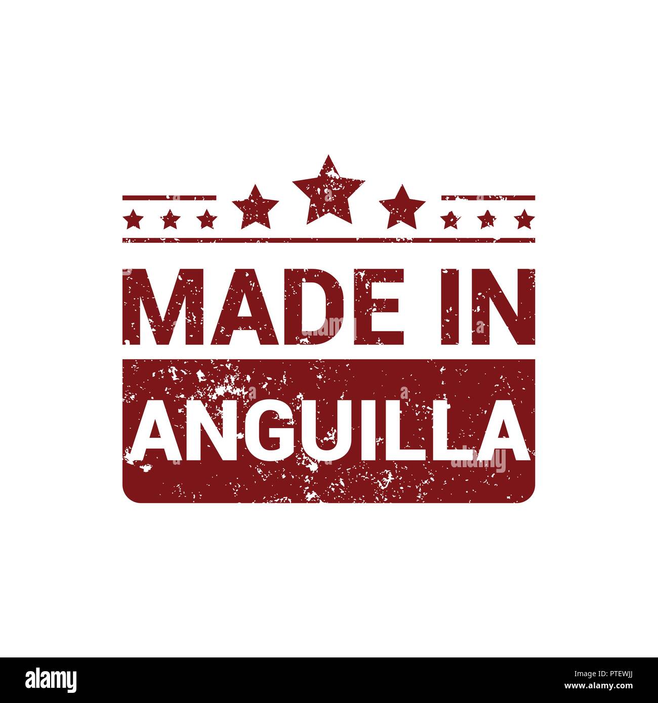 Anguilla stamp design vector Stock Vector Image & Art - Alamy