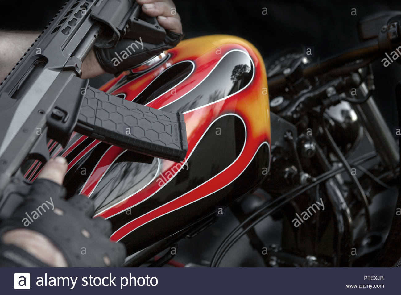 Harley Davidson Custom Painted Stock Photos & Harley Davidson Custom ...