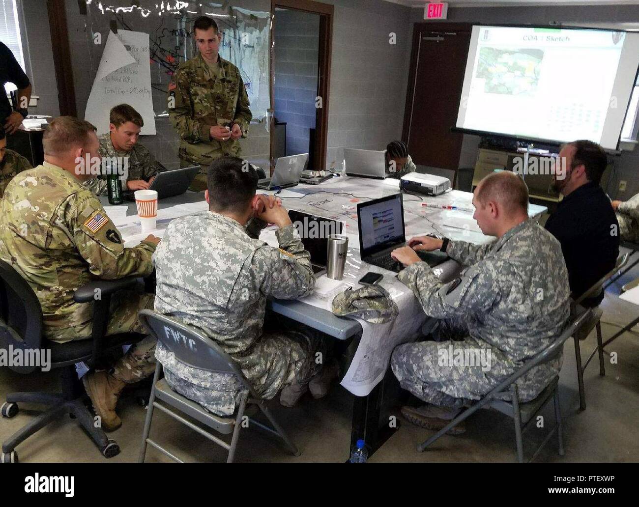 Newly assigned lieutenants and staff of the 386th Engineer Battalion ...