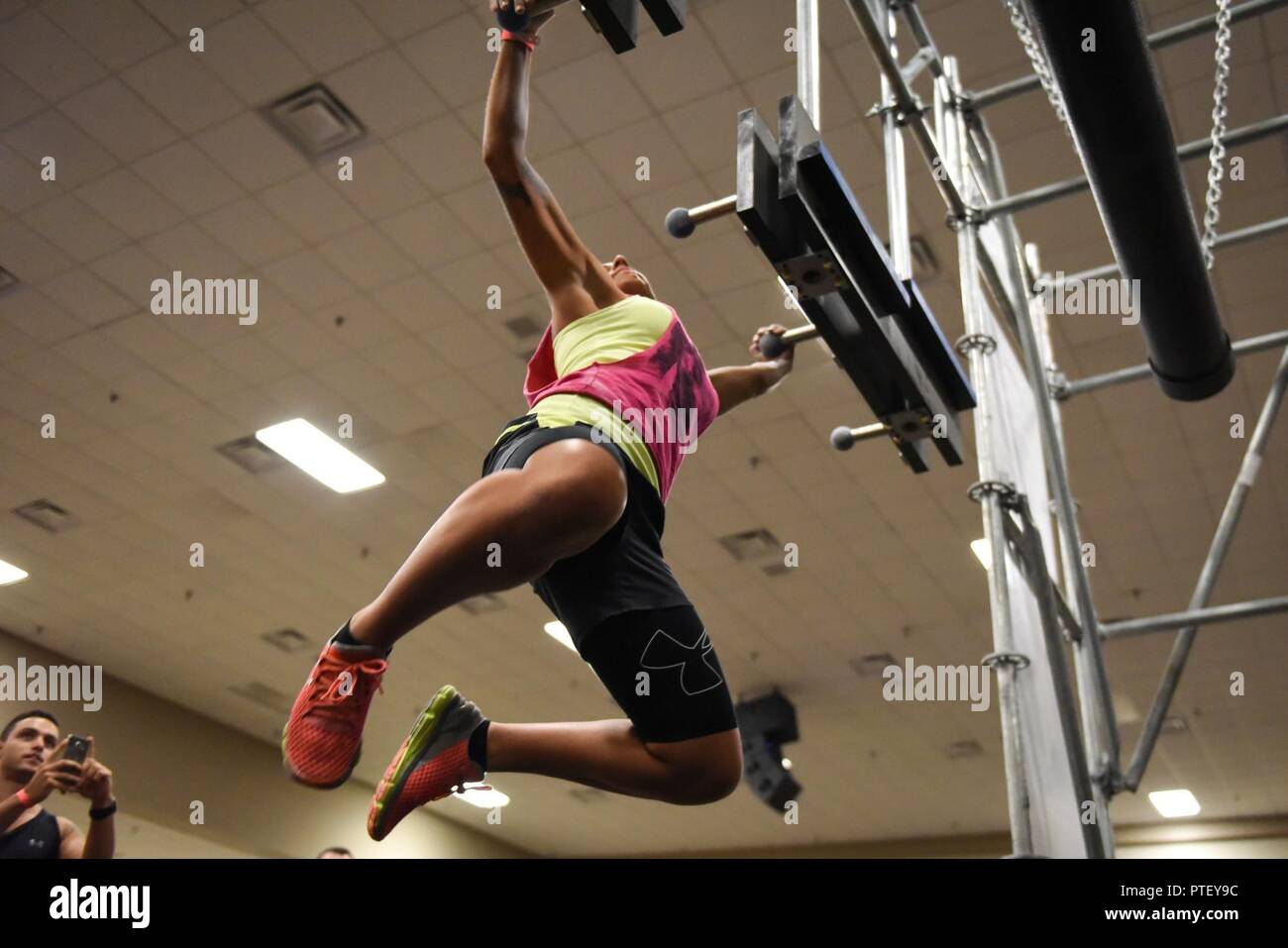 A member of Team Barksdale participates in the Alpha Warrior course at ...