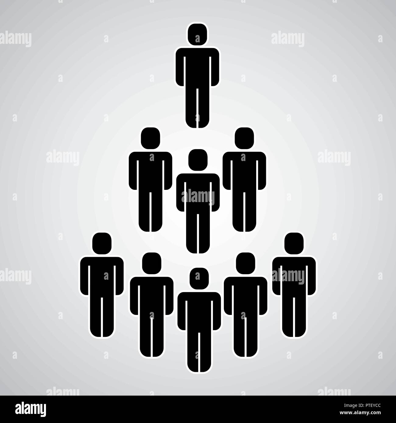 people group staff human figure icons vector illustration Stock Vector ...