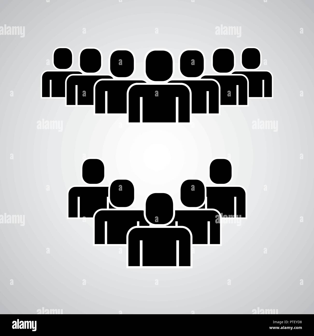 people group staff human figure icons vector illustration Stock Vector ...