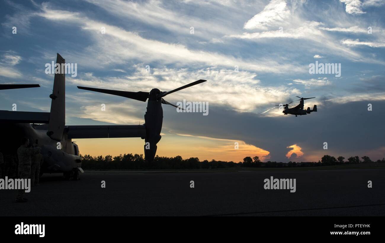 An 8th Special Operations Squadron CV-22 Osprey tiltrotor aircraft ...