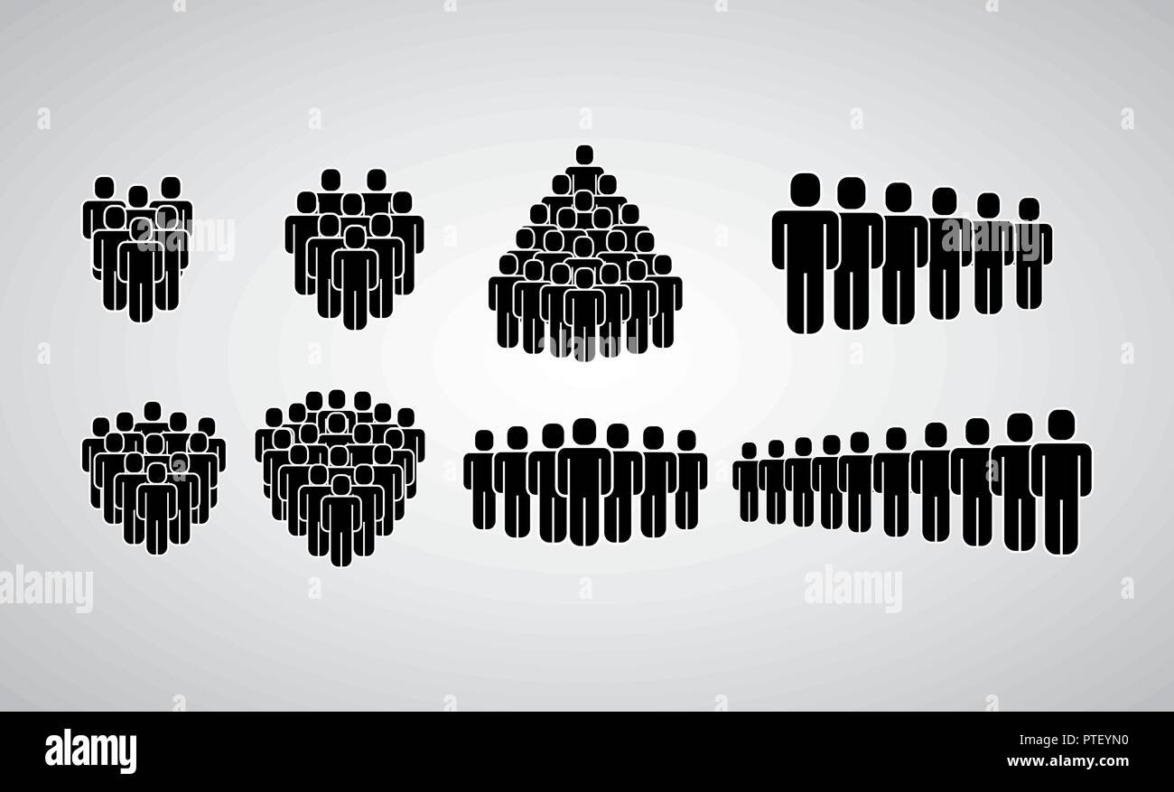people group icons teamwork pictogram style vector illustration Stock ...