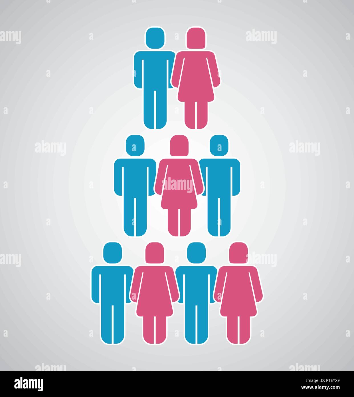 people group female and male community vector illustration Stock Vector ...