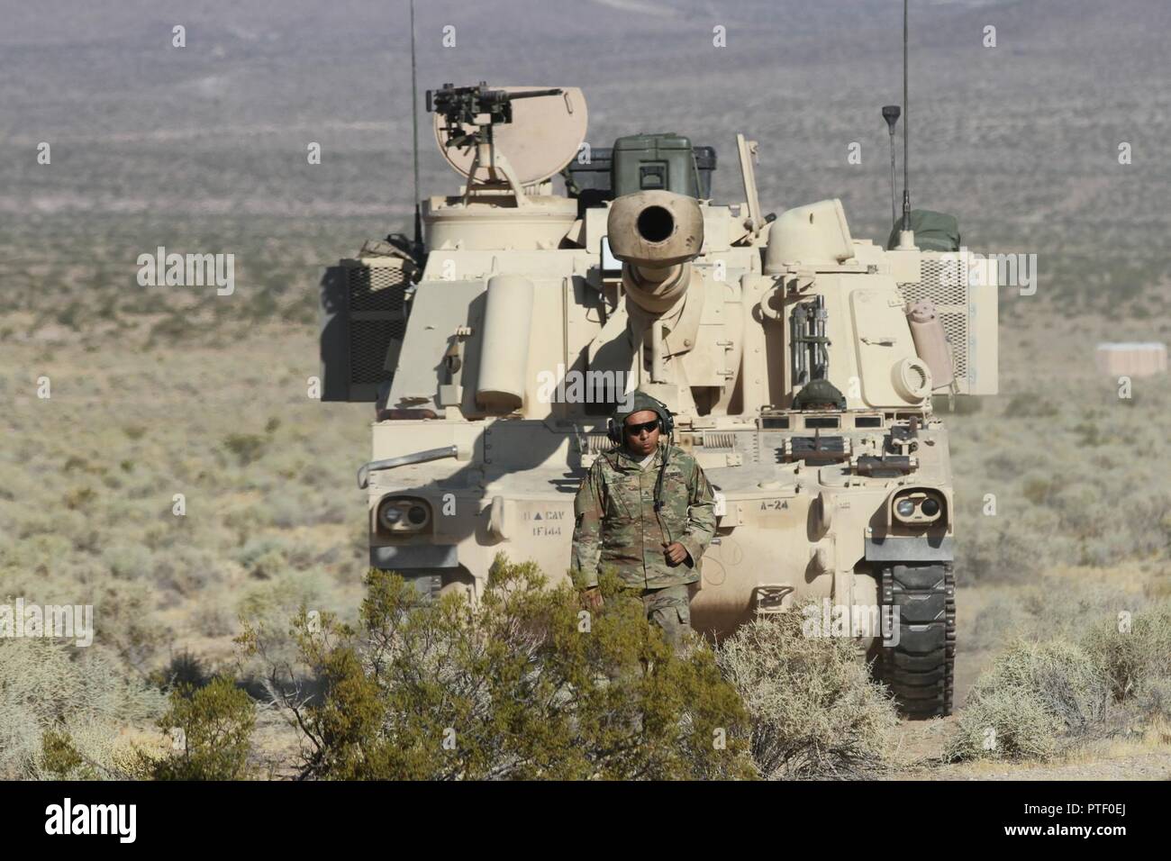 Sgt. Angel Valdez, section chief of Charlie Battery, 1st Battalion ...