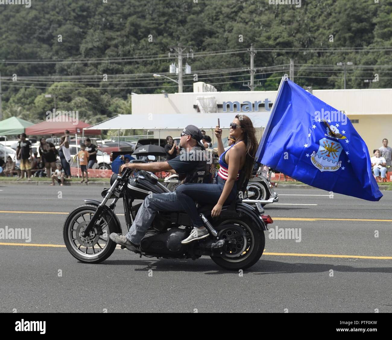 U.S Service members and local citizens participate in the 73rd Guam ...
