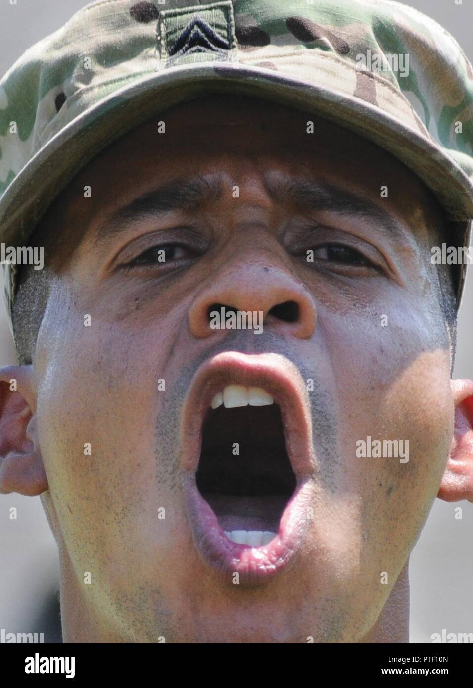 Staff Sgt. Justen Branham, representing the 262nd Quartermaster ...