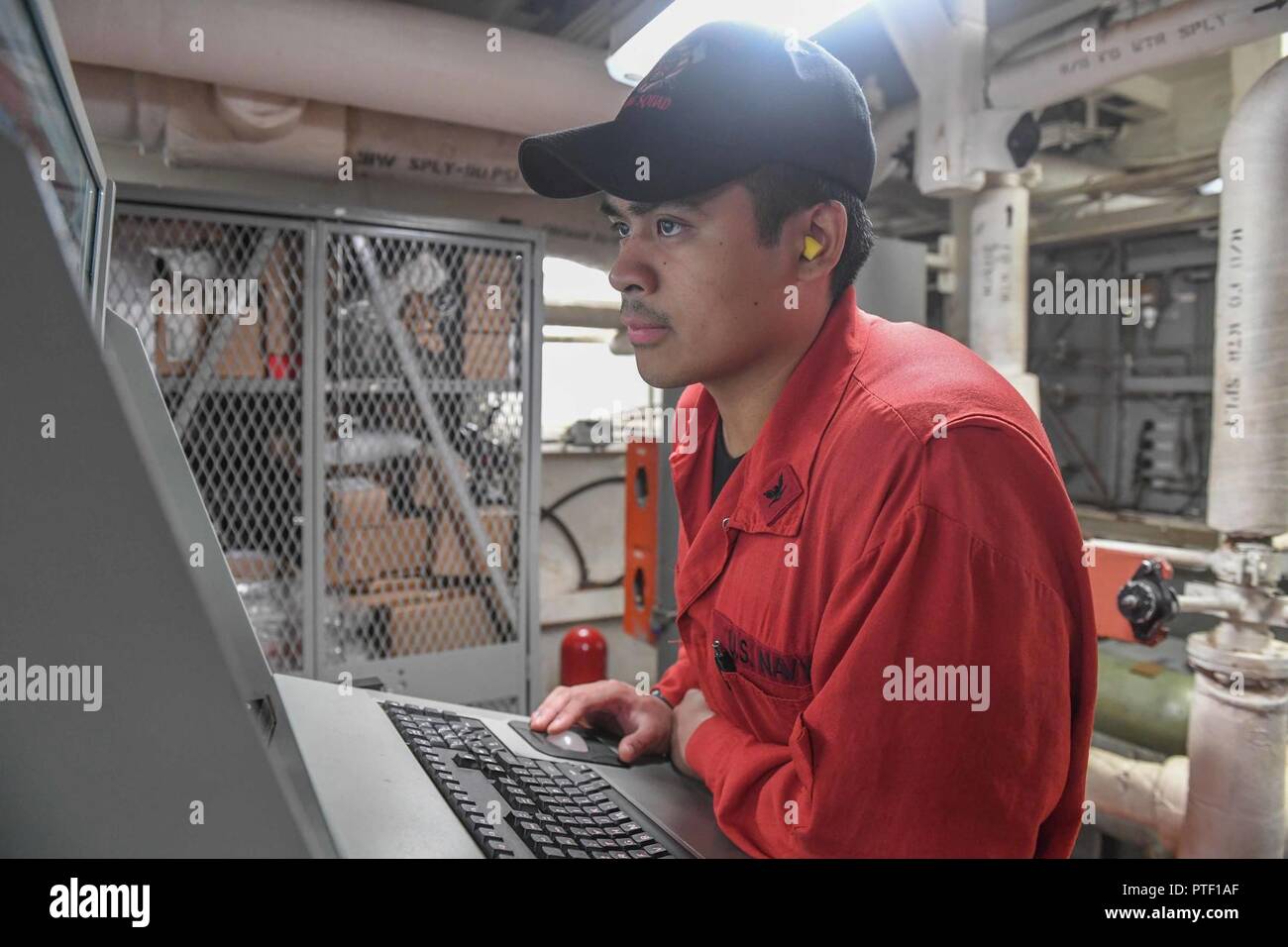 NORTH SEA (July 13, 2017) - Damage Controlman 3rd Class Chris Bugarin ...